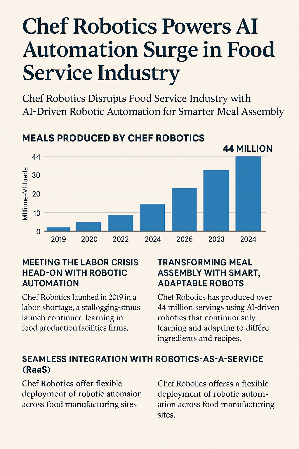 Chef Robotics Revolutionizes Meal Assembly with AI Automation.